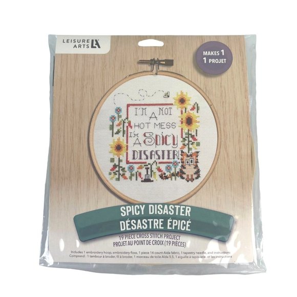 Leisure Arts | Office | New Leisure Arts Spicy Disaster Cross Stitch ...